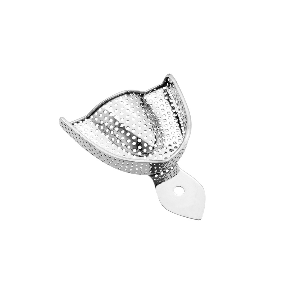 Impression tray perforated with retentions rim L (Upper jaw) | MaDental V17